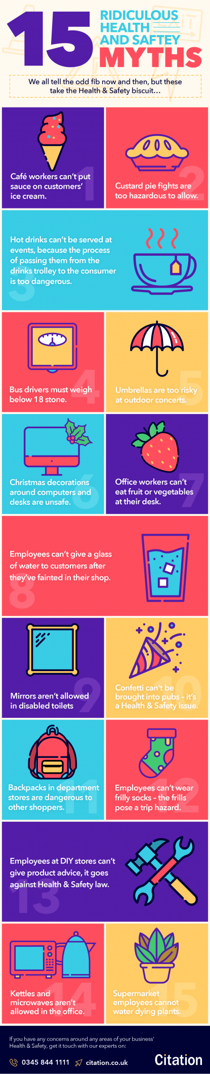 Citation | 15 ridiculous Health & Safety myths