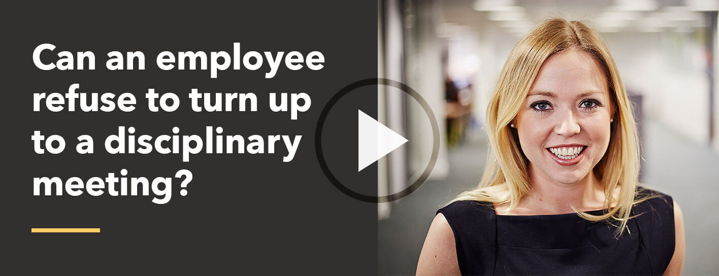 Citation | Can an employee refuse to turn up for a disciplinary?