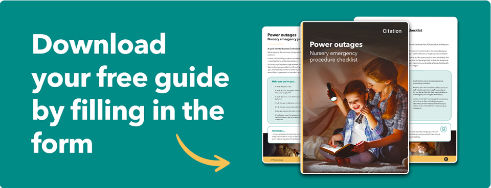 Power outages: Nursery emergency procedure checklist | Citation