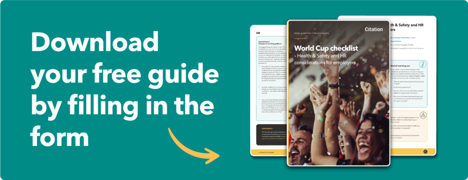 FIFA World Cup checklist - Health & Safety and HR considerations for ...